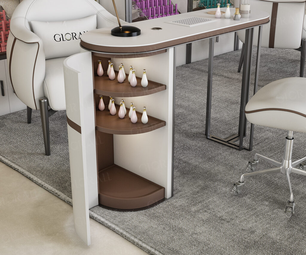 White | TR1802 | Manicure Table - Glorall Beauty | A Brand For Salon ...