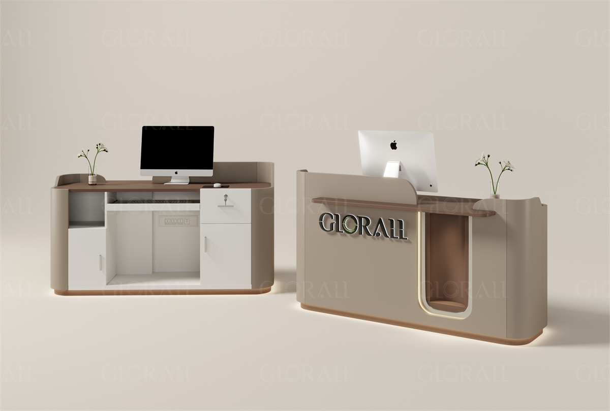 Brown | TR6903 | Reception Desk - Glorall Beauty | A Brand For Salon ...