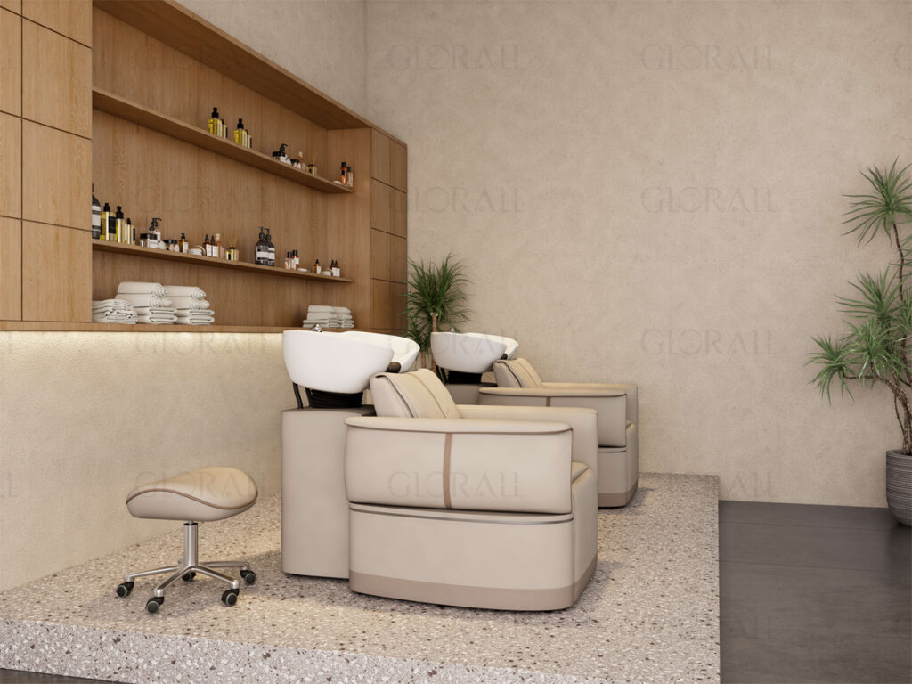 Brown | TR8003 | Shampoo Chair - Glorall Beauty | A Brand For Salon ...